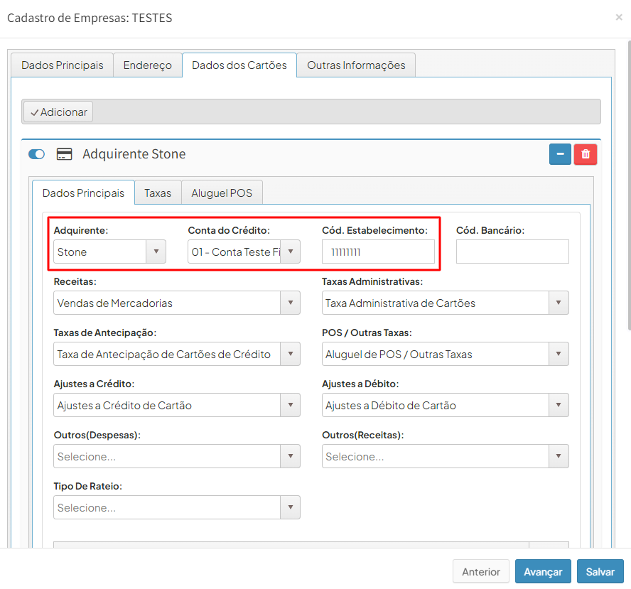 Credenciamento - Adquirente Stone – F360