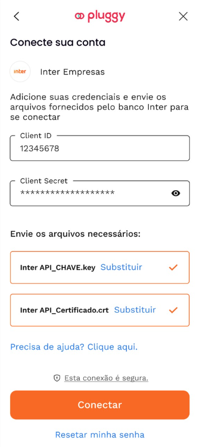 Como conectar uma conta do Banco Inter? – F360